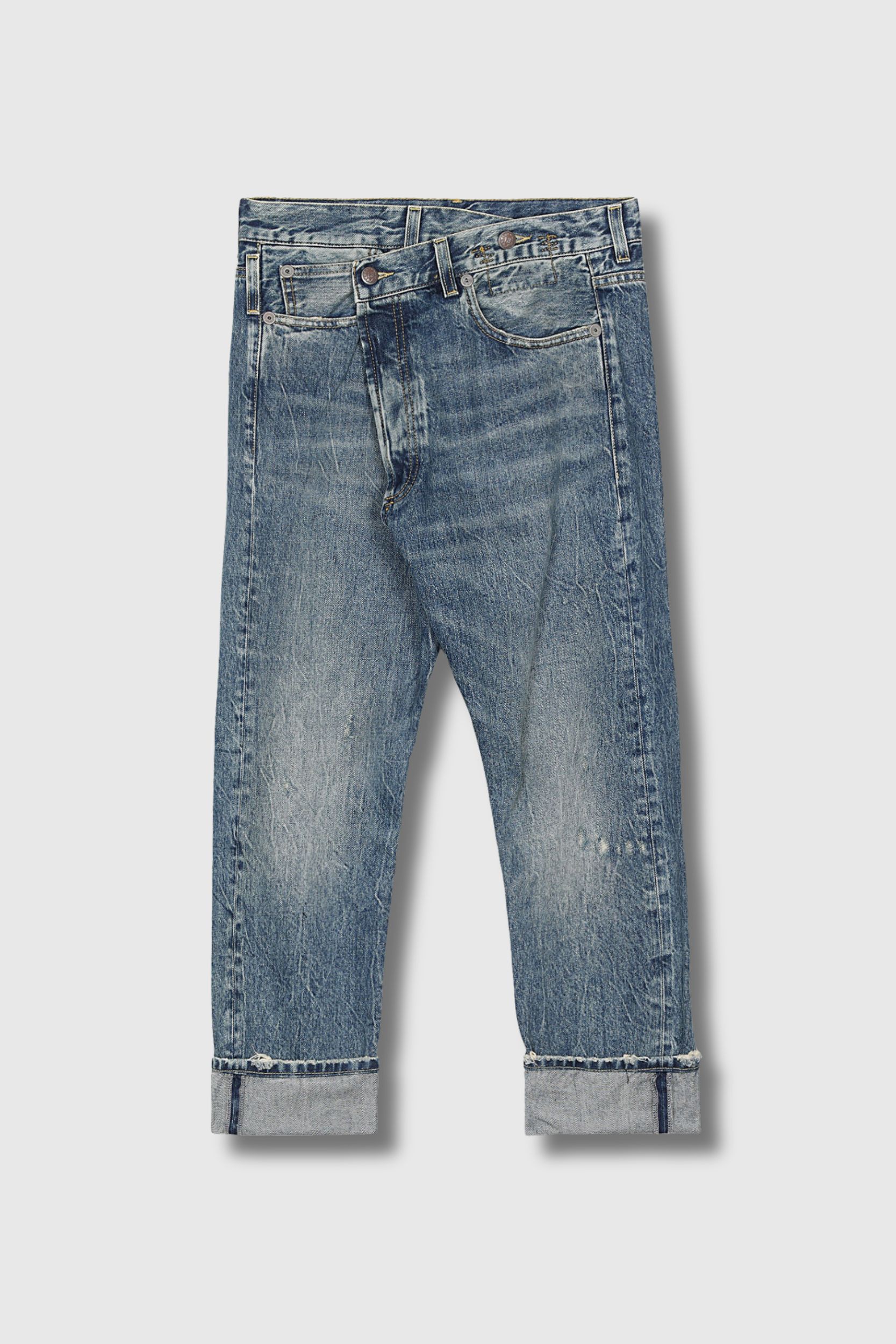 Kelly blue crossover jeans